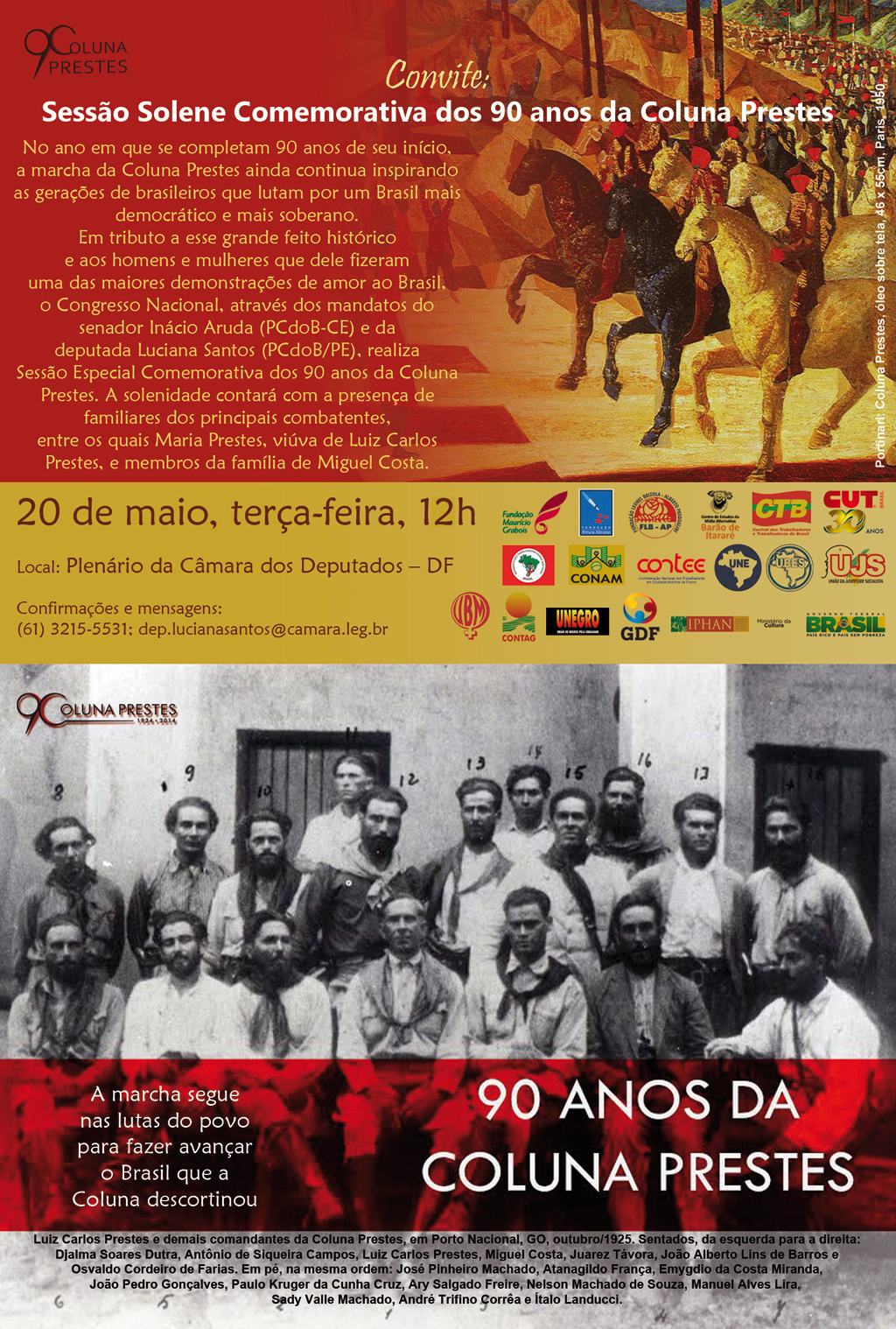 Sessão solene em homenagem aos 90 anos da Coluna Prestes - Fundação ...